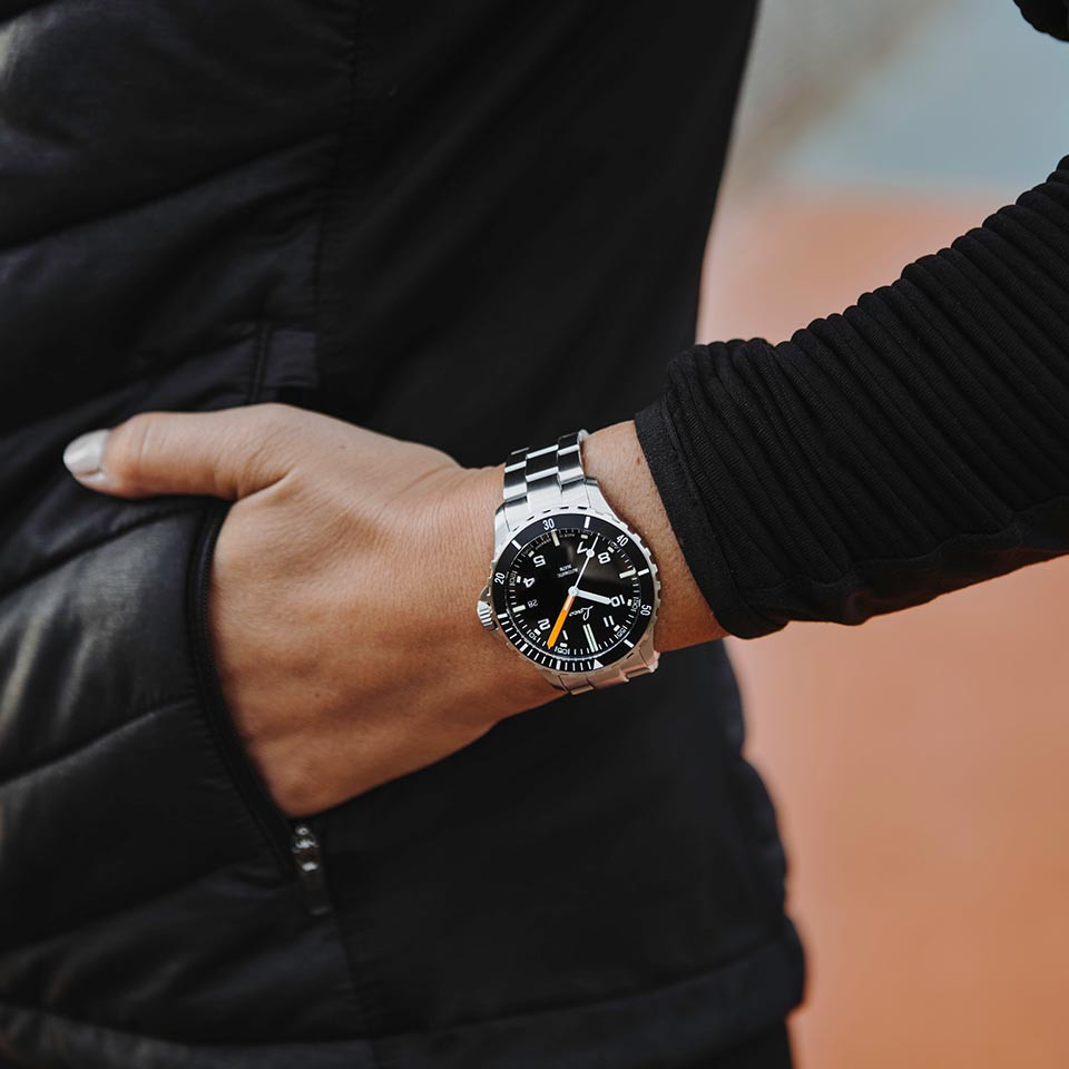 Laco watches with stainless steel strap