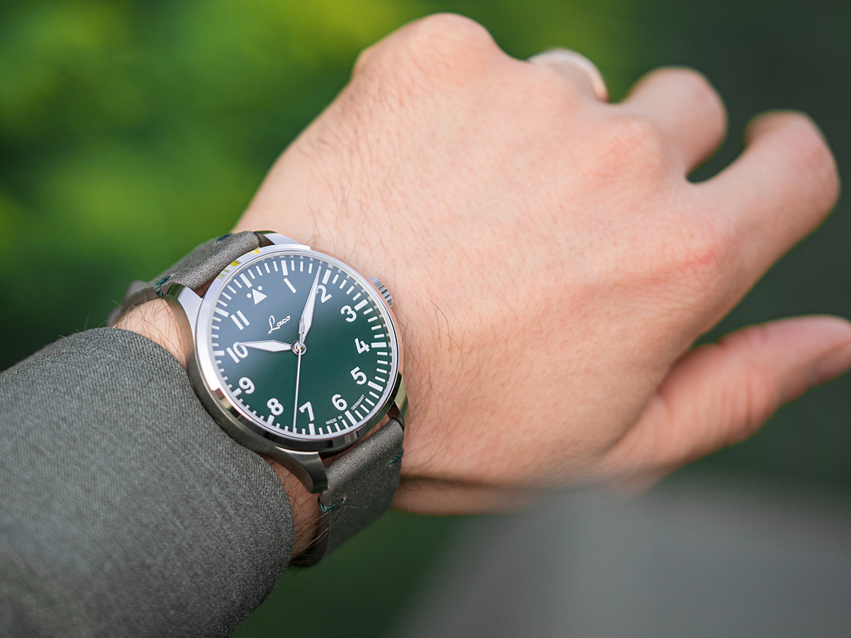 Pilot Watches BASIC by Laco Watches | Model Augsburg Grün 42