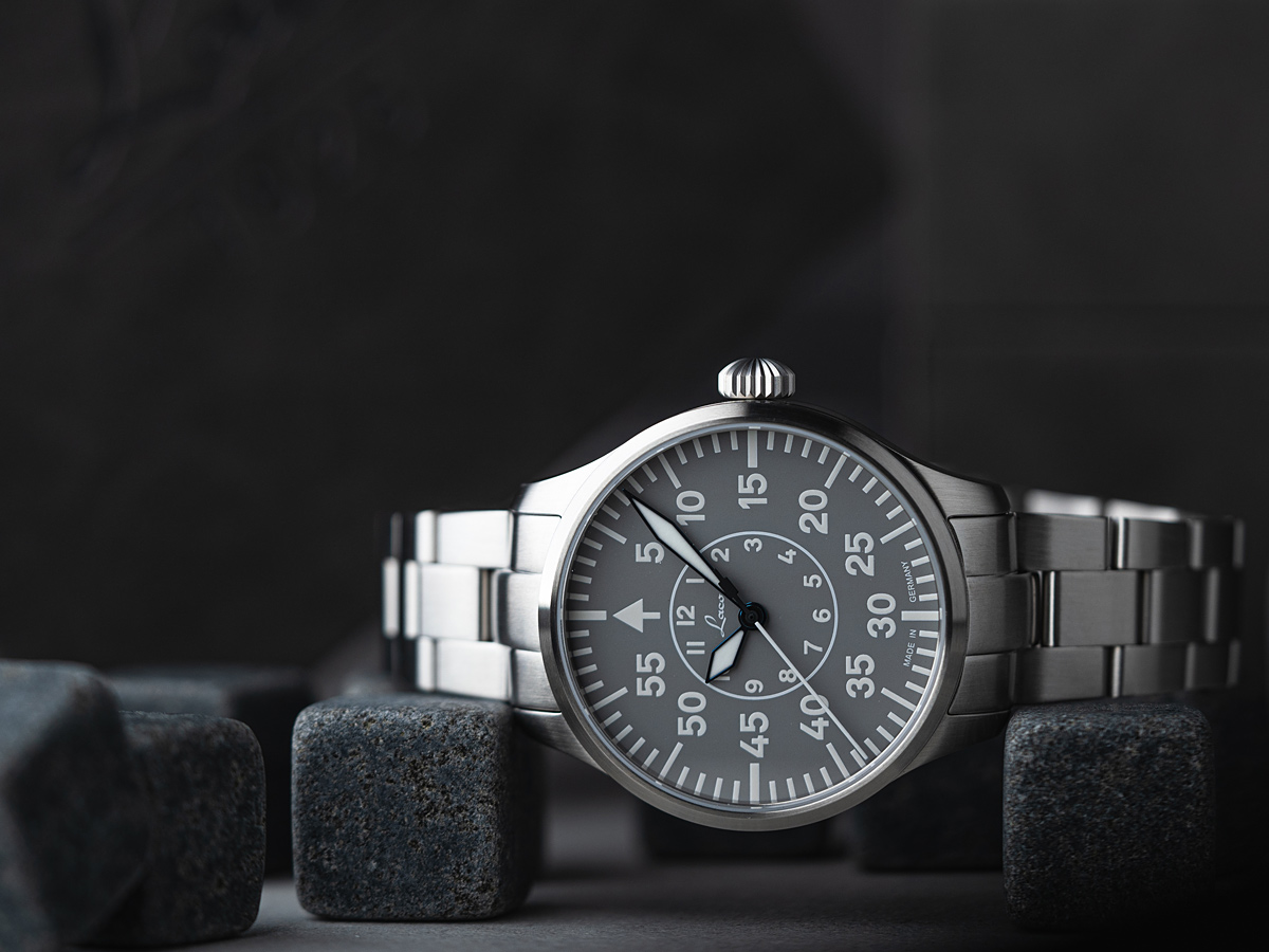 Pilot Watches BASIC by Laco Watches | Model Aachen Grau 39 MB