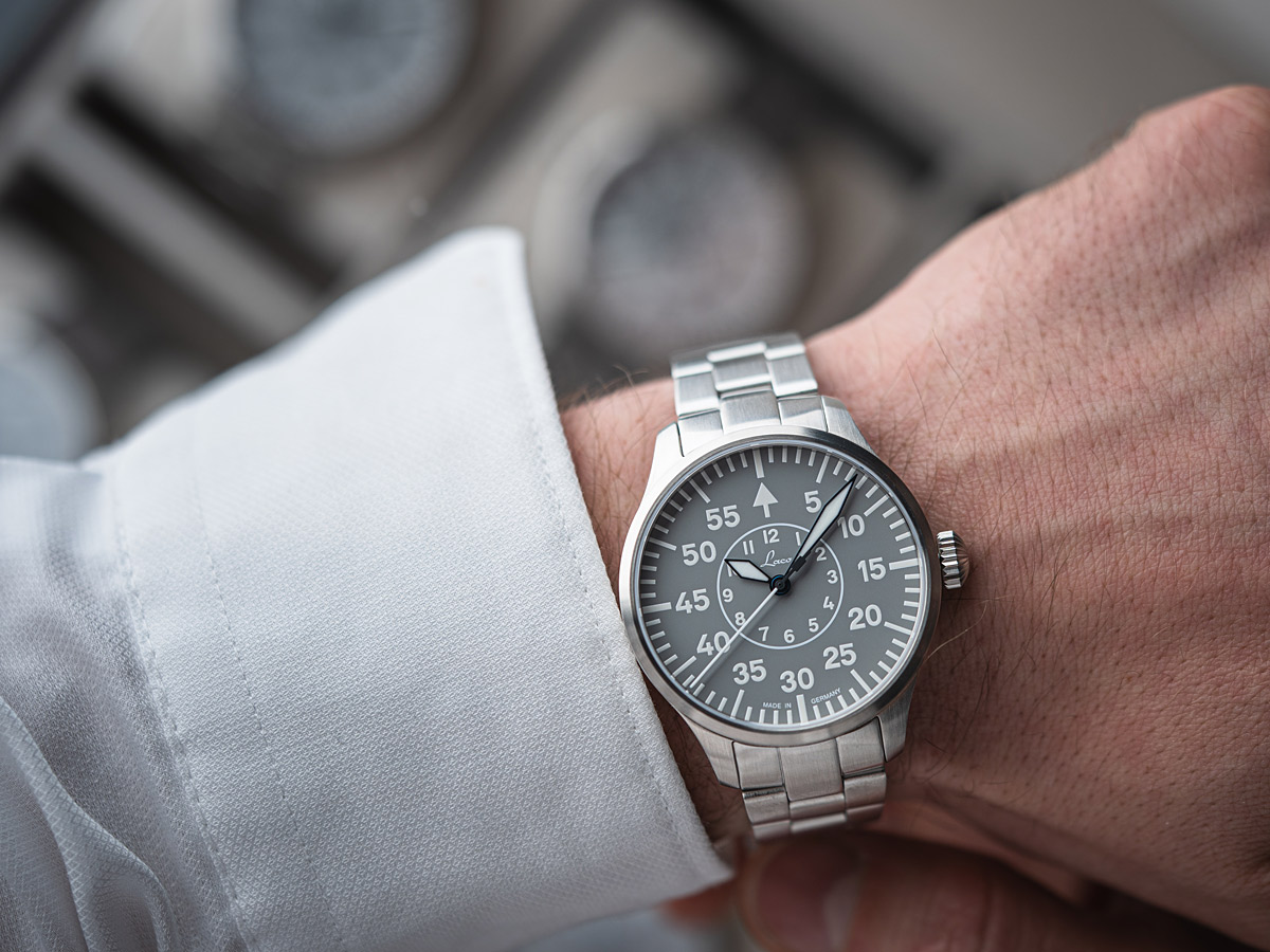 Pilot Watches BASIC by Laco Watches | Model Aachen Grau 39 MB